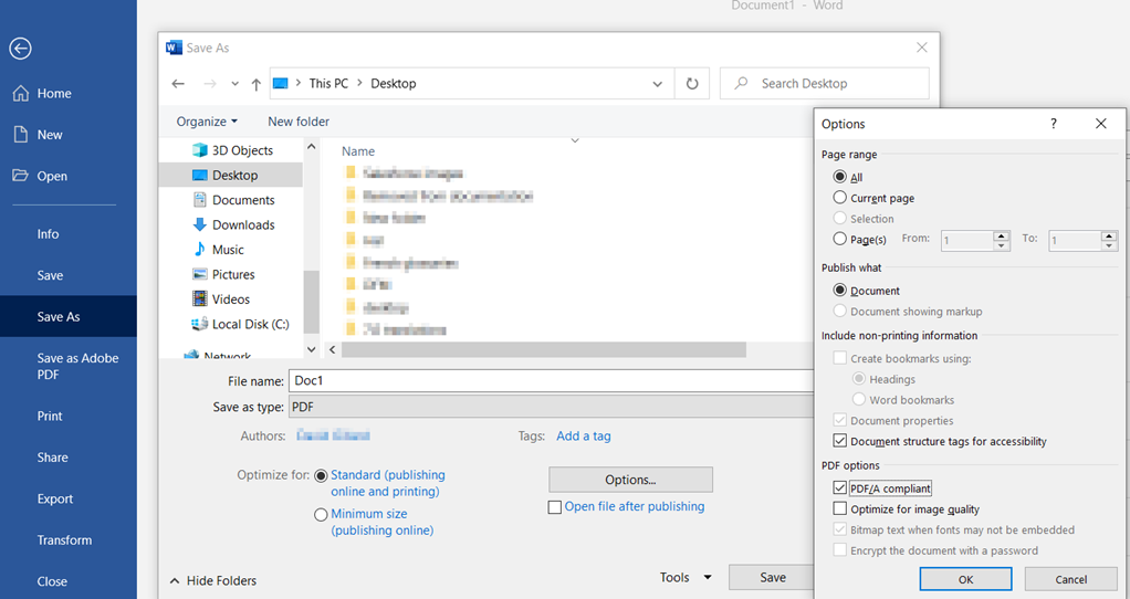 Tips and tricks to make your files PDF/A compliant