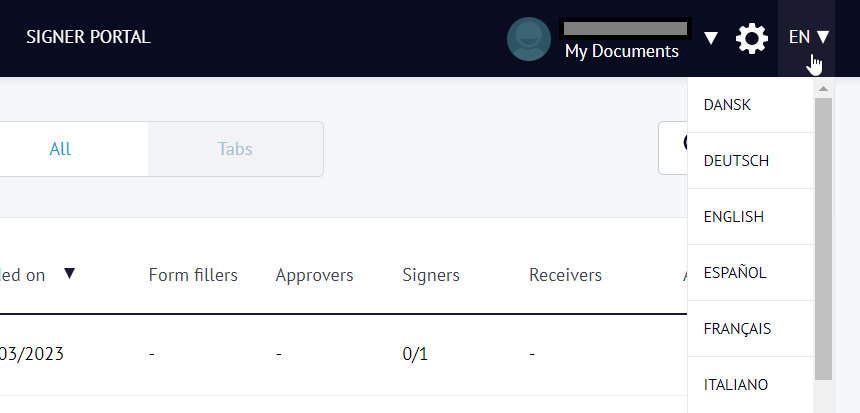 Changing your language settings