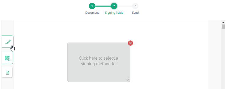 Step 2 Define signing fields