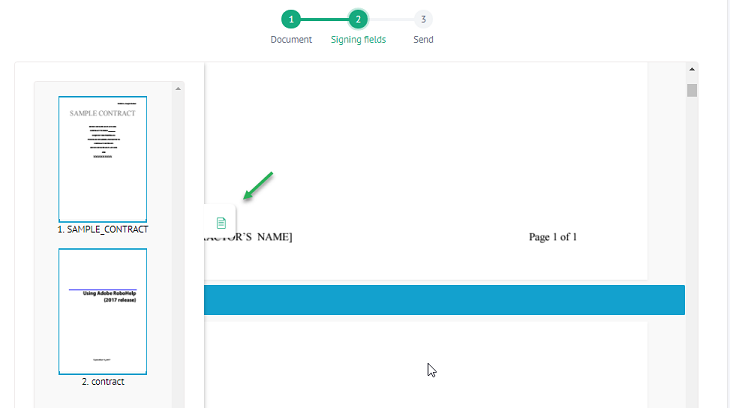 Step 2 Define signing fields
