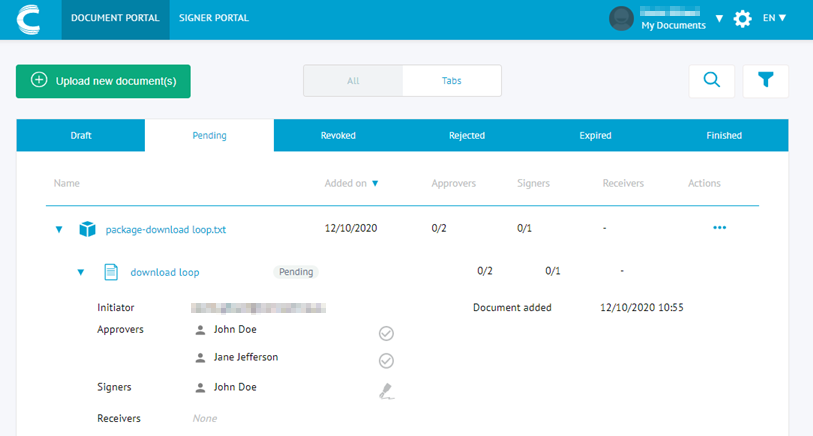 How do I view my uploaded documents?